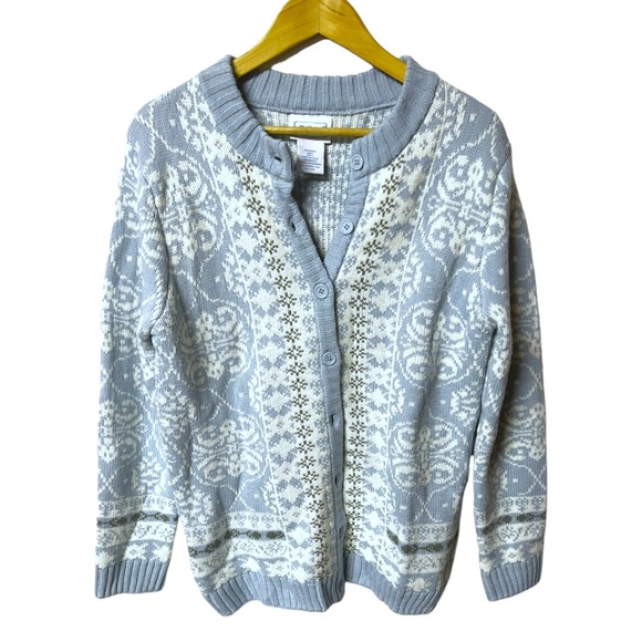 Vintage | Sweaters | National Vintage Scandinavian Winter Knit Cardigan ...